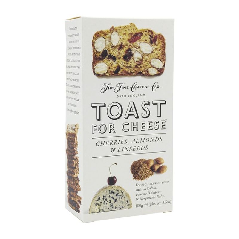The Fine Cheese Co. Cherries, Almonds & Linseed Crackers (3.5 oz ...