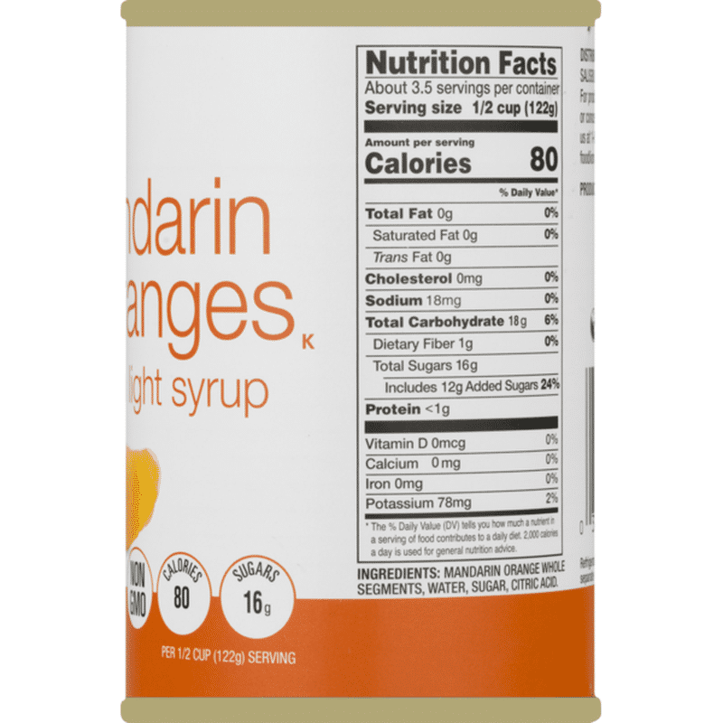 Food Lion Oranges, Mandarin, in Light Syrup, Can (15 oz) - Instacart