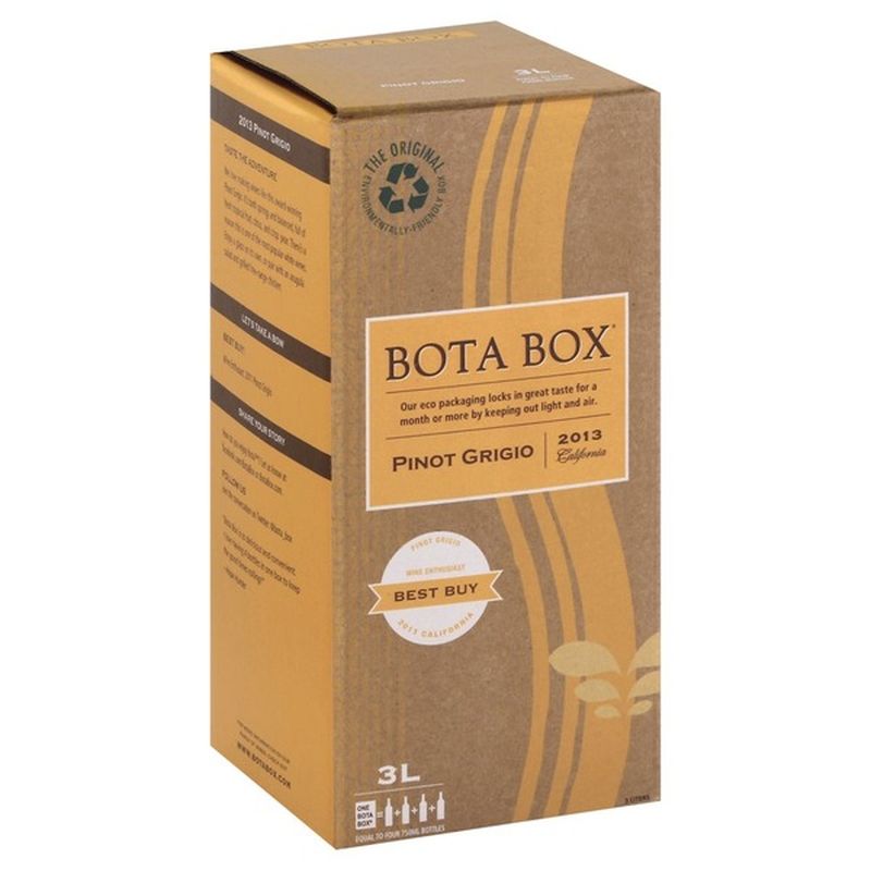 Bota Box Pinot Grigio, California (3 L) - Instacart