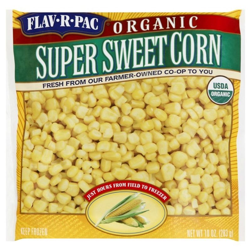 Flav R Pac Corn, Organic, Super Sweet (10 oz) - Instacart
