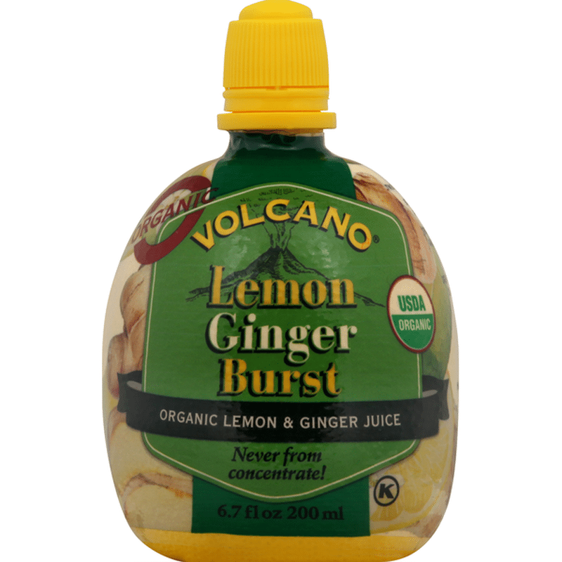 Volcano Juice, Organic, Lemon Ginger Burst (6.7 oz) - Instacart