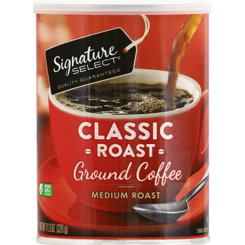 Signature Select Coffee, Ground, Medium Roast, Classic Roast (11.3 oz ...