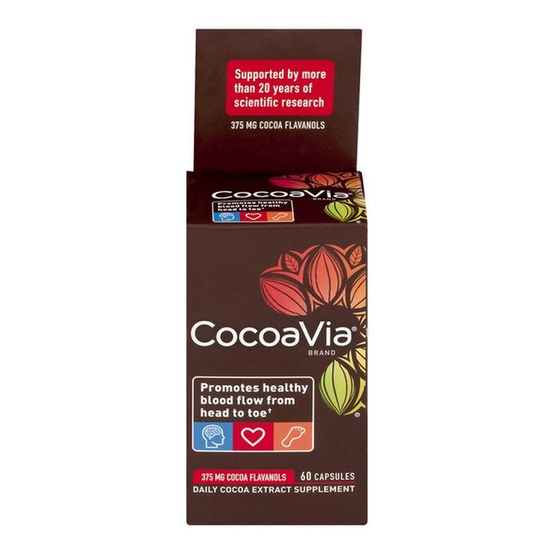 CocoaVia Brand Daily Cocoa Extract Supplement Capsules - 60 CT (60 ct ...