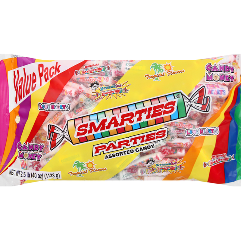 Smarties Candy, Assorted, Parties, Value Pack (2.5 lb) - Instacart