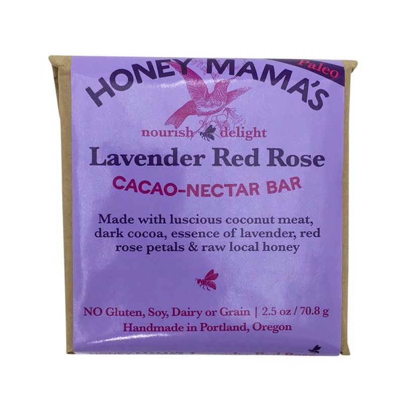 Honey Mama's Cocoa Truffle Bar, Lavender Rose (2.5 oz) from Natural ...