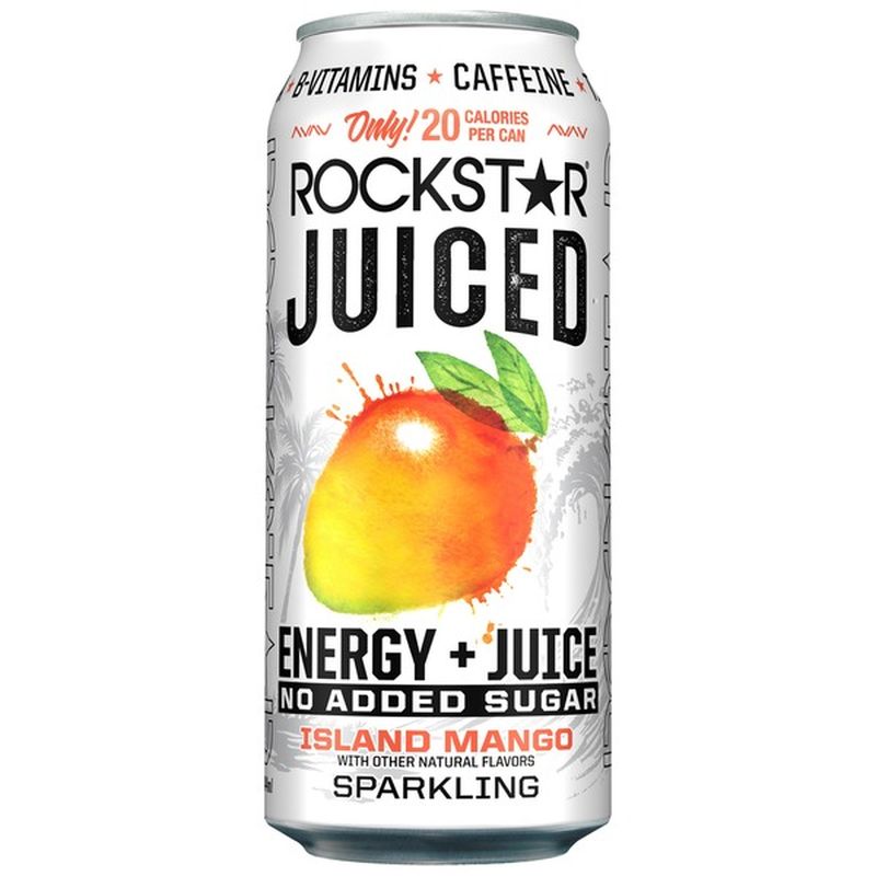 Rockstar Juiced Island Mango Energy Drink (16 fl oz) - Instacart