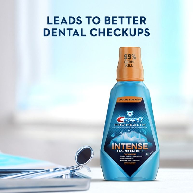 Crest Intense Clean Mint Cpc (Cetylpyridinium Chloride) (33.81 oz ...