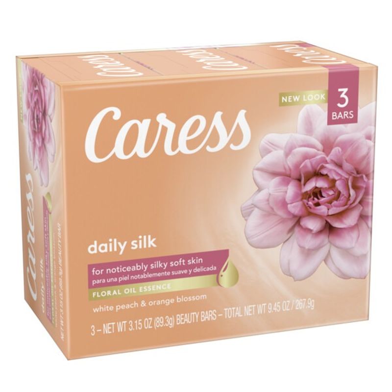Caress Beauty Bar Soap Daily Silk (3.15 oz) - Instacart