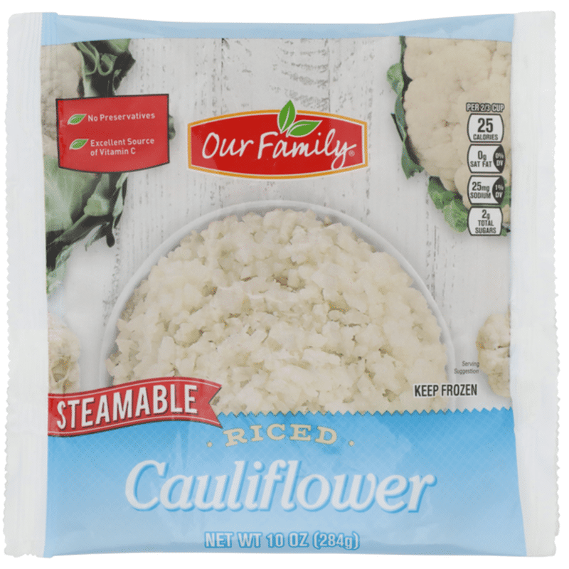 Our Family Steamable Riced Cauliflower (10 oz) - Instacart