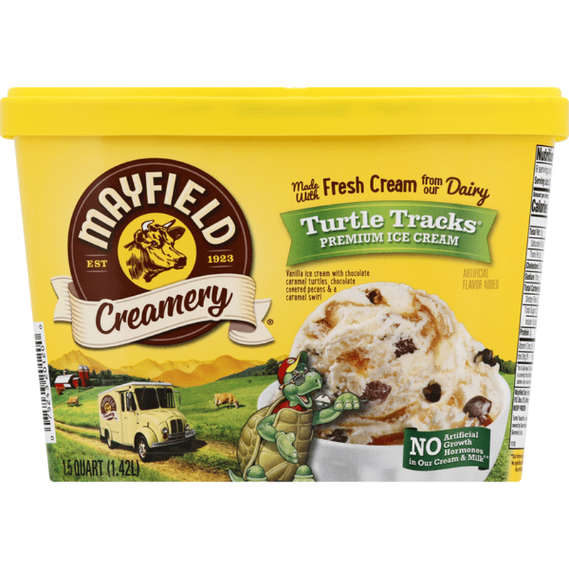 Mayfield Creamery Ice Cream Premium Turtle Tracks 1 5 Qt Instacart