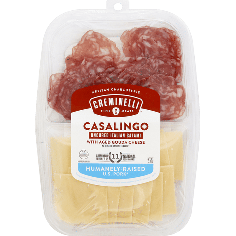 Creminelli Artisan Charcuterie, Casalingo, Uncured Italian Salami (2.2 ...