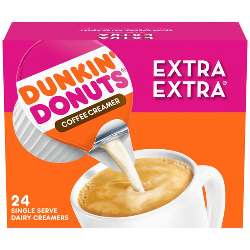 Dunkin' Dunkin’ Extra Extra Coffee Creamer Singles (24 fl oz) - Instacart