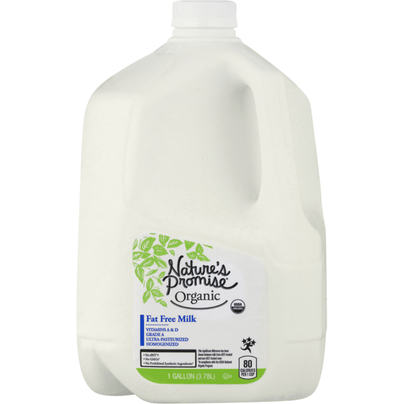 Nature's Promise Organic Skim Milk (1 gal) - Instacart