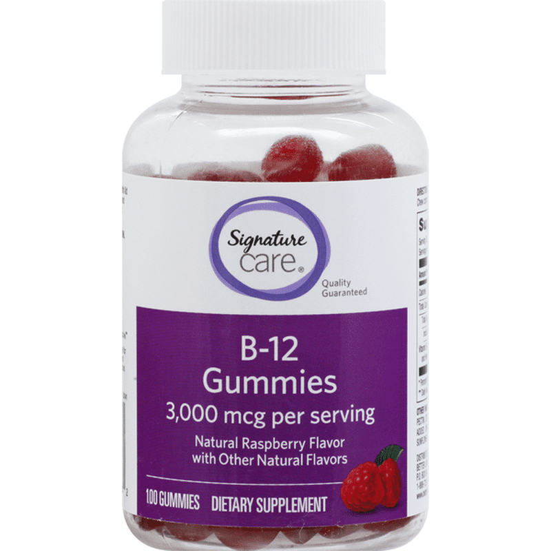 Signature Care Vitamin B-12, 3000 mcg, Gummies (100 each) - Instacart