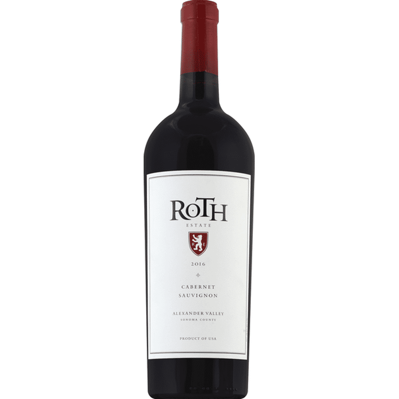 Roth Cabernet Sauvignon, Alexander Valley Sonoma County, 2016 (750 ml ...