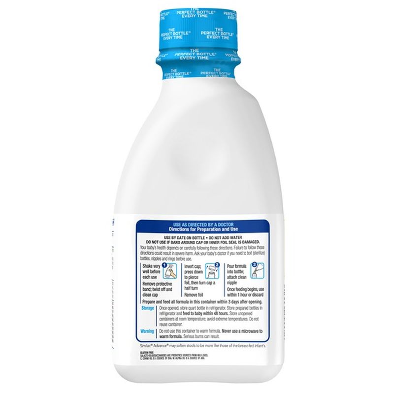 Similac Advance Infant Formula Ready-to-Feed Bottle (1 qt) - Instacart