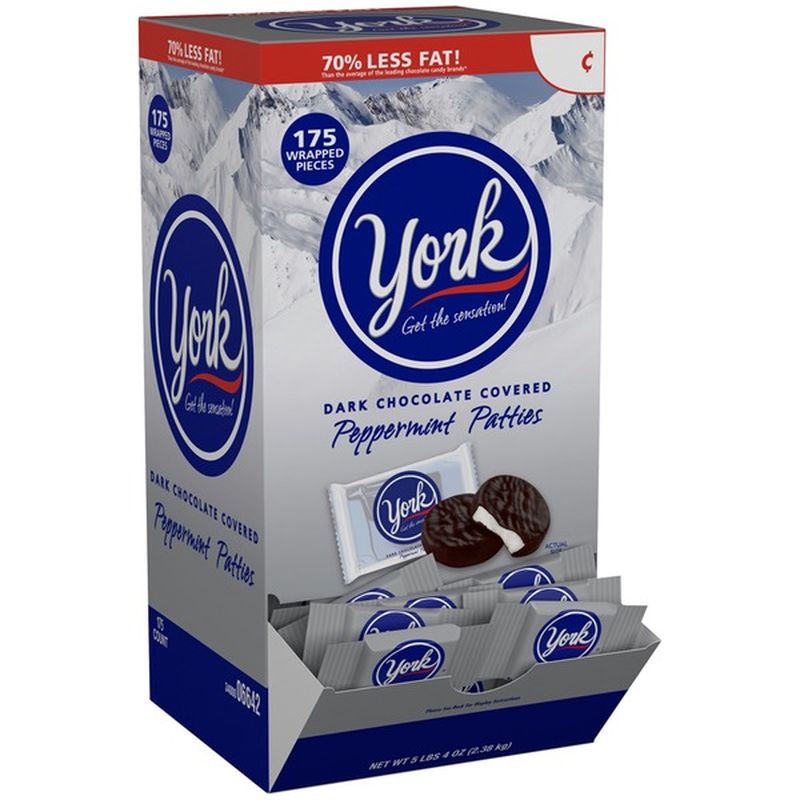 York Peppermint Patties, Dark Chocolate Covered (175 each) from Smart ...