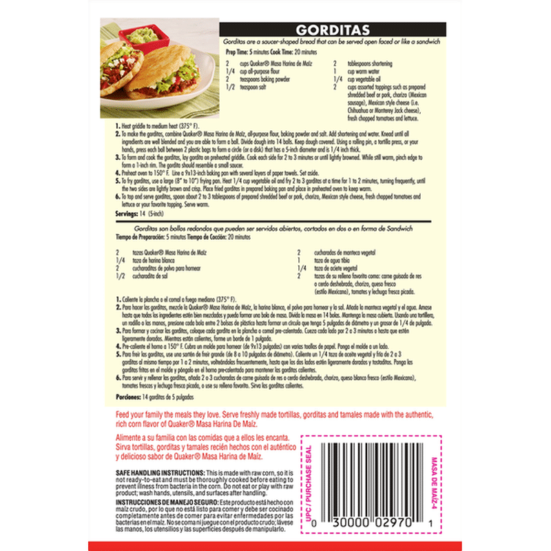 Quaker Masa Harina De Maiz Corn Tortilla Mix (70 oz) - Instacart