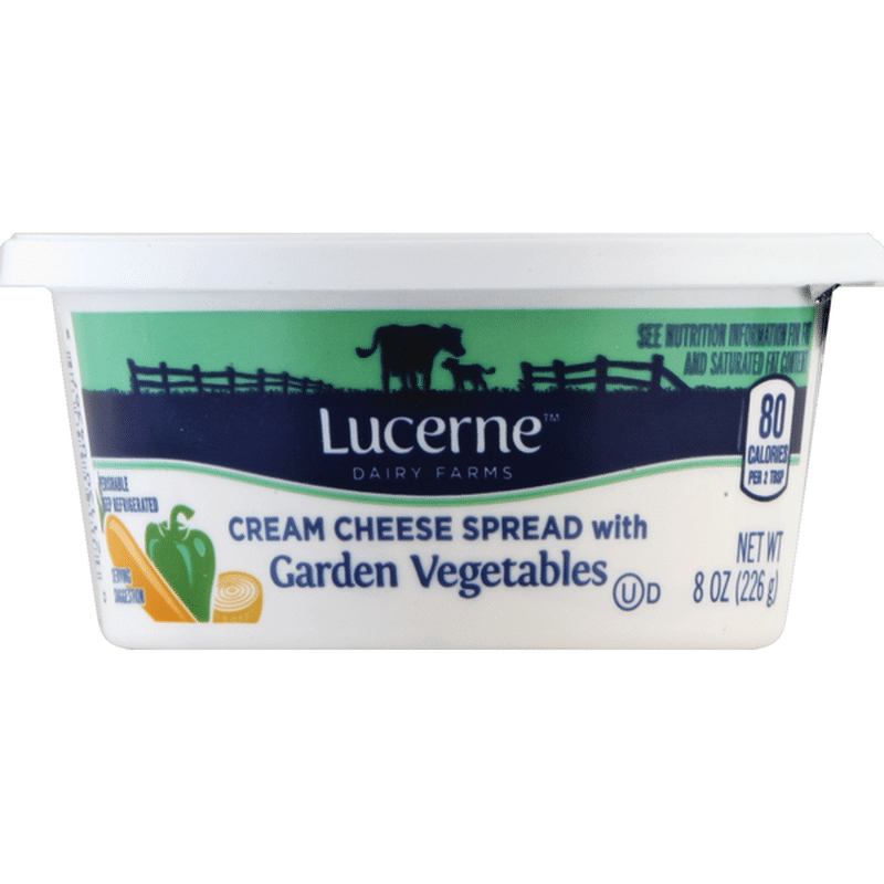 Lucerne Cream Cheese Spread, with Garden Vegetables (8 oz) - Instacart