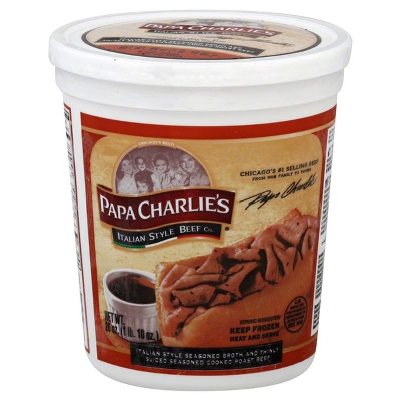 Papa Charlie's Roast Beef, Italian Style (26 oz) - Instacart