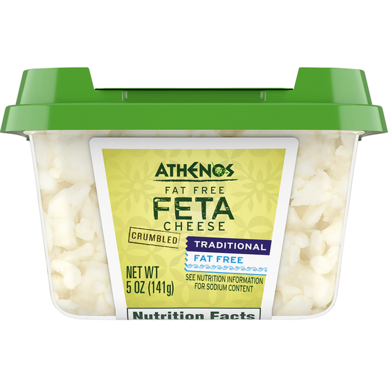 Athenos Traditional Crumbled Fat Free Feta Cheese (5 oz) - Instacart