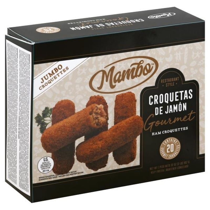 Mambo Ham Croquettes, Gourmet, Jumbo (20 oz) - Instacart