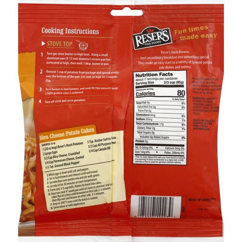 Reser's Hash Browns (20 oz) - Instacart