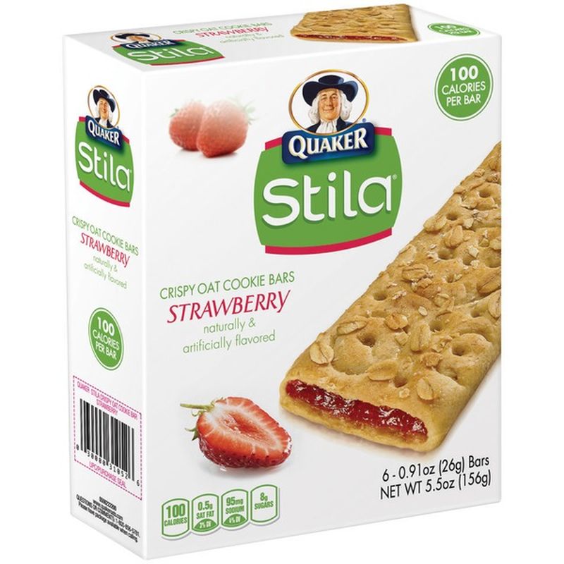 Quaker Stila Strawberry .91 oz Crispy Oat Cookie Bars (0.91 oz) - Instacart