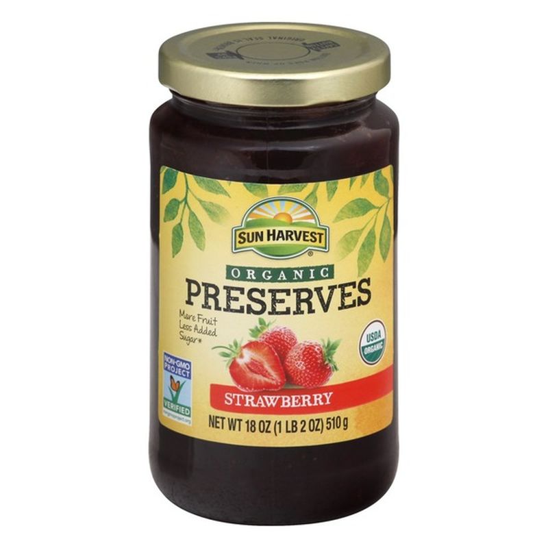 Sun Harvest Preserves, Organic, Strawberry (18 oz) - Instacart