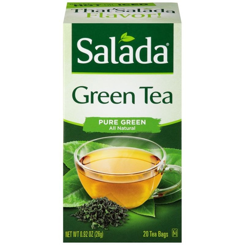 Salada Pure Green Tea Tea Bags (0.92 oz) - Instacart
