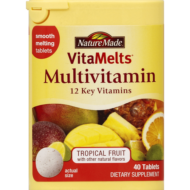 Nature Made Multivitamin, Tablets, Tropical Fruit (40 ct) - Instacart