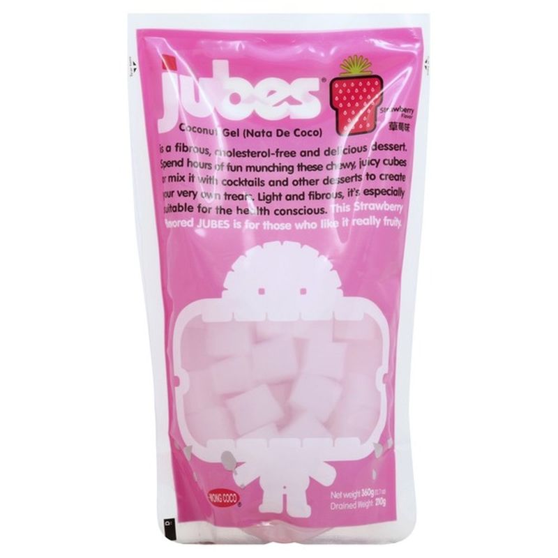 Jubes Coconut Gel, Strawberry Flavor (12.7 g) - Instacart
