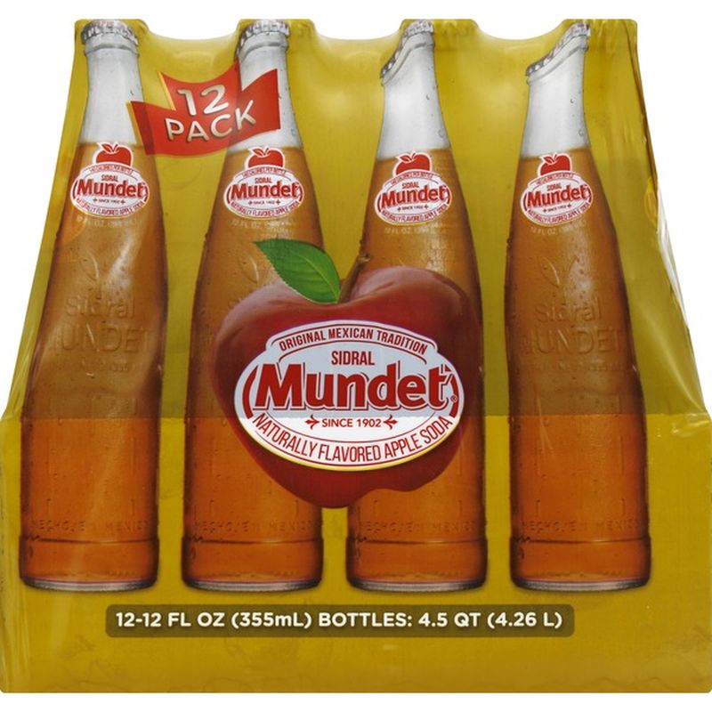 Sidral Mundet Soda, Apple, 12 Pack (12 fl oz) - Instacart