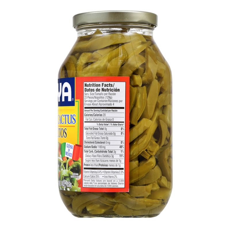 Goya Tender Cactus, Nopalitos (30 oz) - Instacart