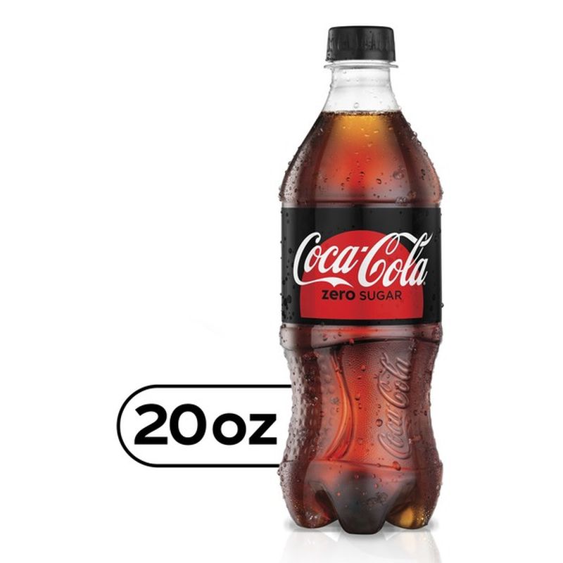 Coca-Cola Zero Sugar Cola, Zero Calorie (20 oz) - Instacart