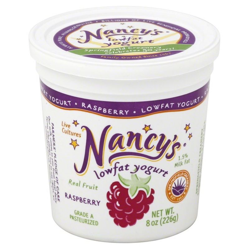 Nancy's Yogurt, Lowfat, Raspberry (8 oz) - Instacart