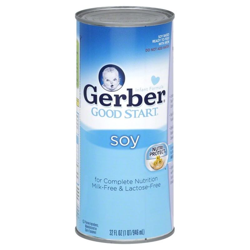 Gerber Infant Formula, Soy, Soy Based Ready to Feed, With Iron, 0-12 Mo ...
