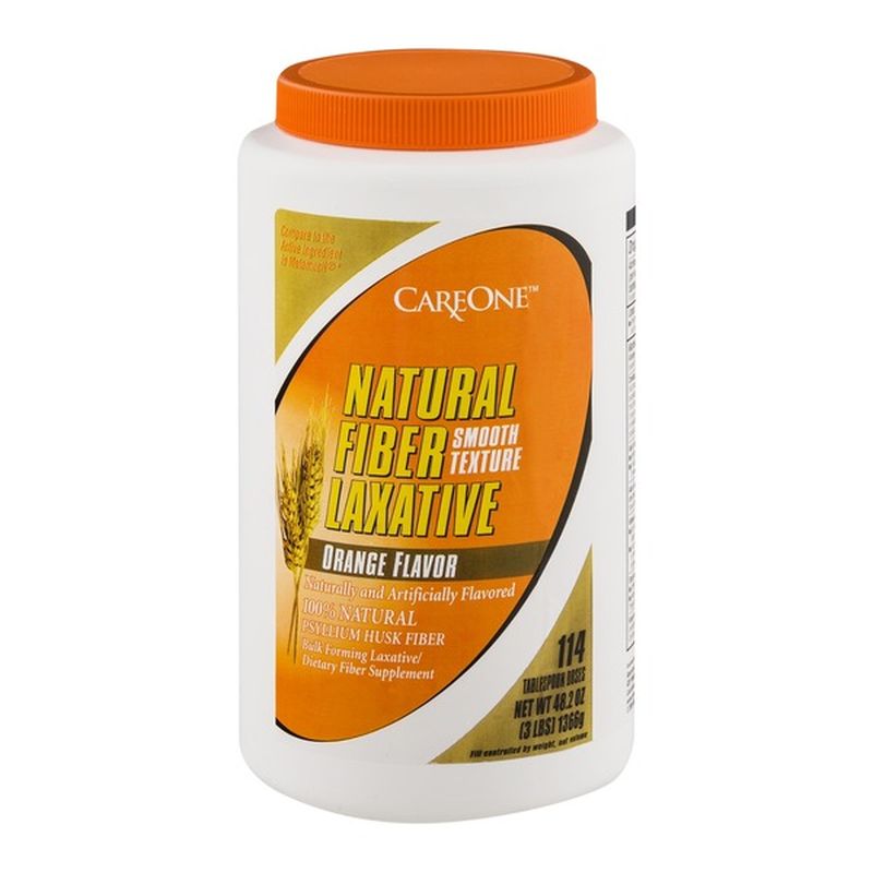 CareOne Laxative, Natural Fiber, Orange Flavor (48.2 oz) - Instacart