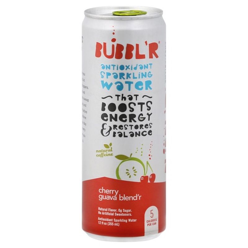 Bubbl'r Cherry Guava Blend'r Antioxidant Sparkling Water (12 fl oz ...