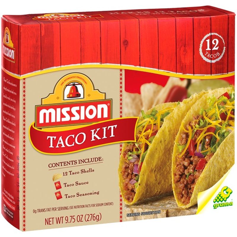 Mission Shells W/Sauce & Seasoning Taco Kit (9.75 oz) Delivery or ...