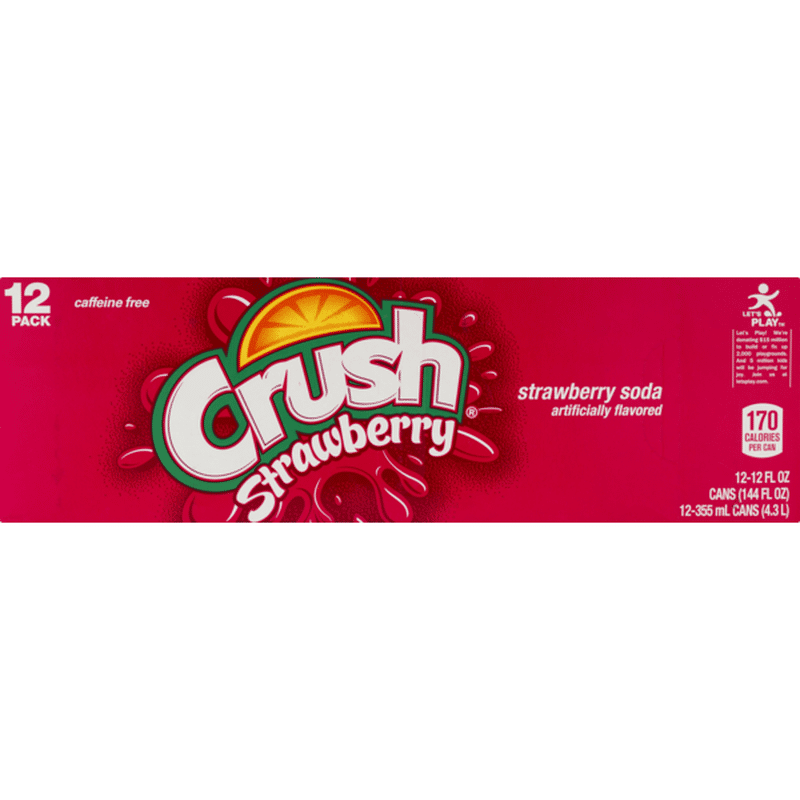 Crush Strawberry Soda (12 fl oz) - Instacart