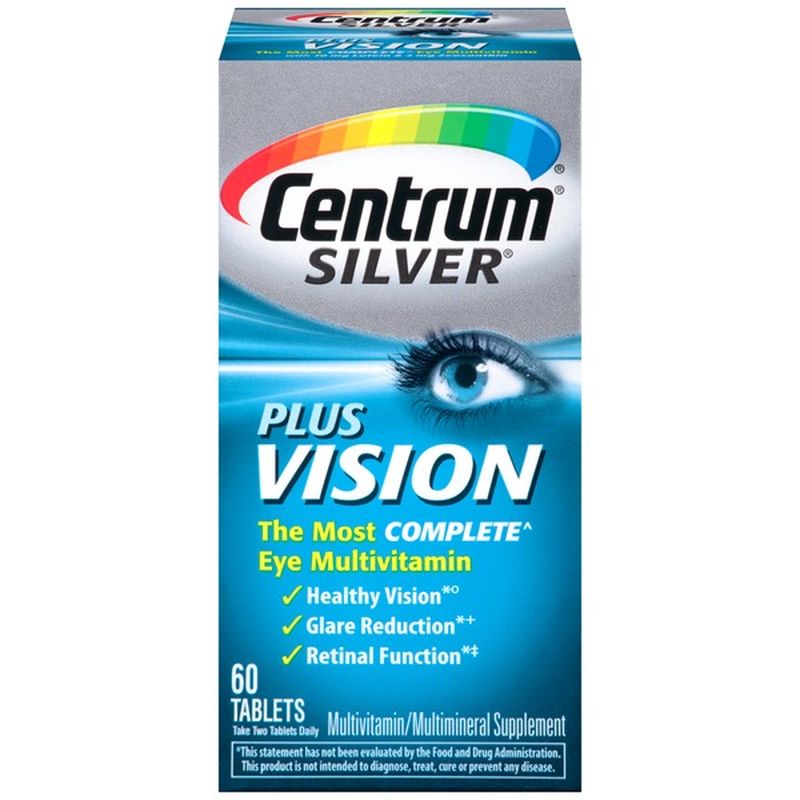 Centrum Silver Plus Vision Multivitamin/Multimineral Supplement (60 ct ...