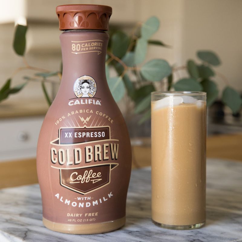 Califia Farms XX Espresso Cold Brew Coffee with Almondmilk (48 oz ...