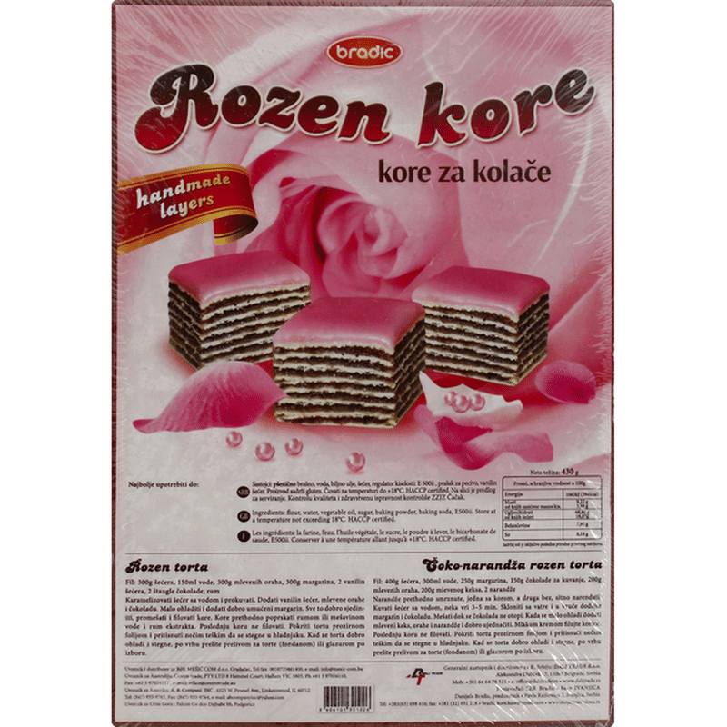 Bradic Rozen Kore (430 g) - Instacart