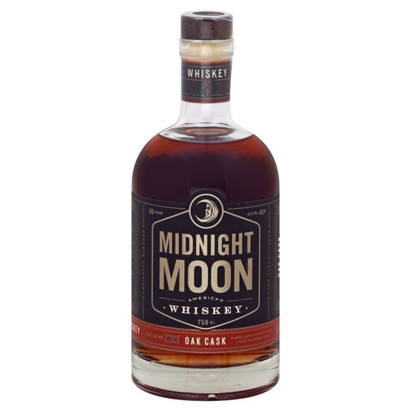 Midnight Moon Whiskey, Oak Cask, American (750 ml) - Instacart