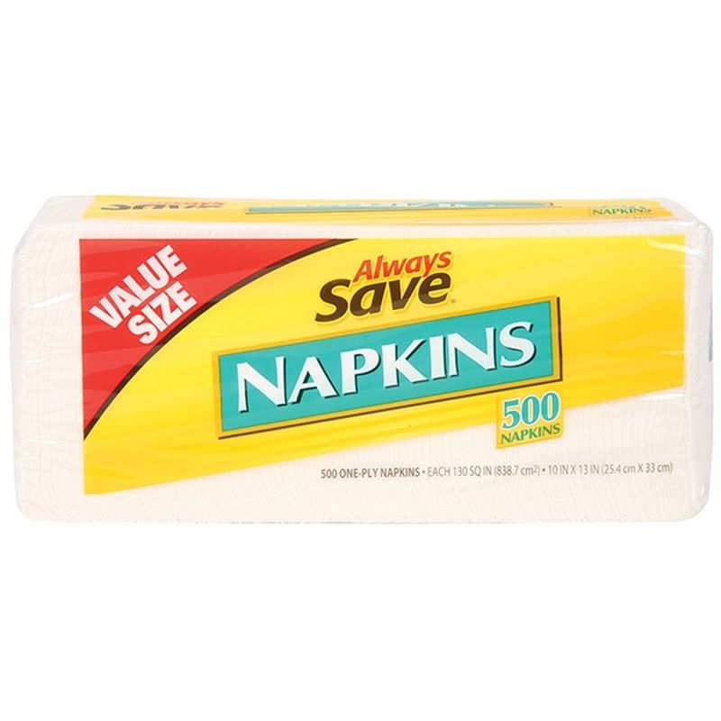 Always Save 1 Ply Napkins (500 ct) - Instacart