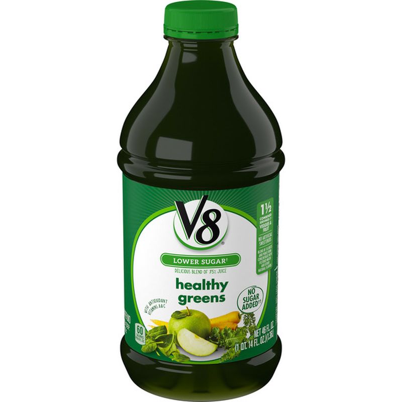 V8® Fruit & Vegetable Blends Juice Blend, Healthy Greens (46 fl oz ...