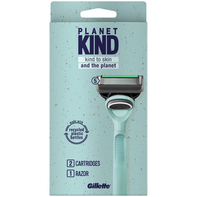Gillette Planet Kind Men's Razor Handle + 2 Refills (1 ct) - Instacart