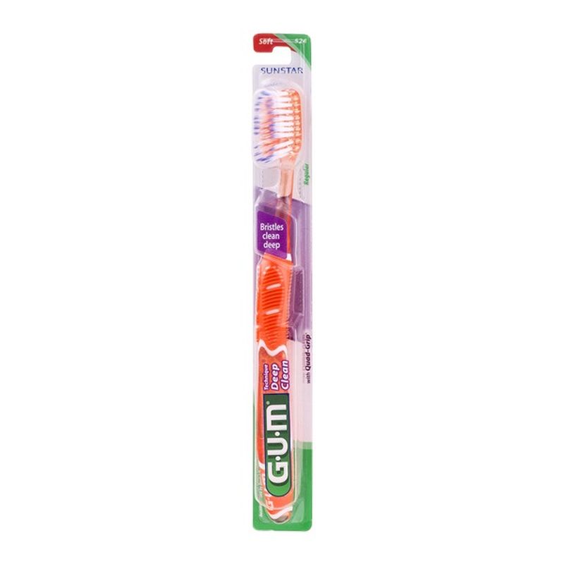Sunstar GUM Deep Clean Soft Toothbrush (1 ct) - Instacart