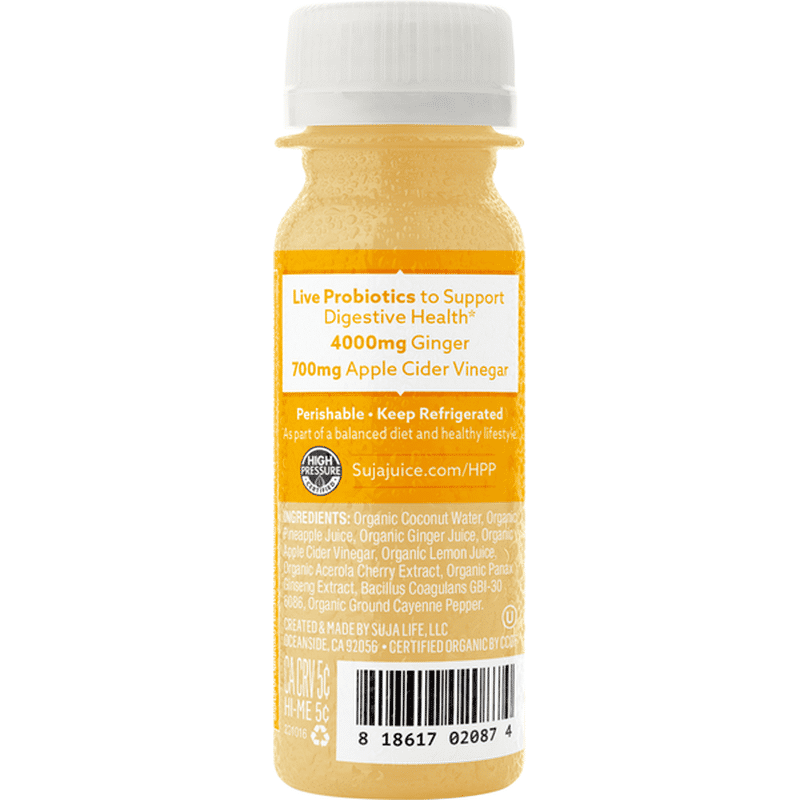 Suja Organic Digestion Shot with Ginger & Probiotics (2 fl oz) - Instacart